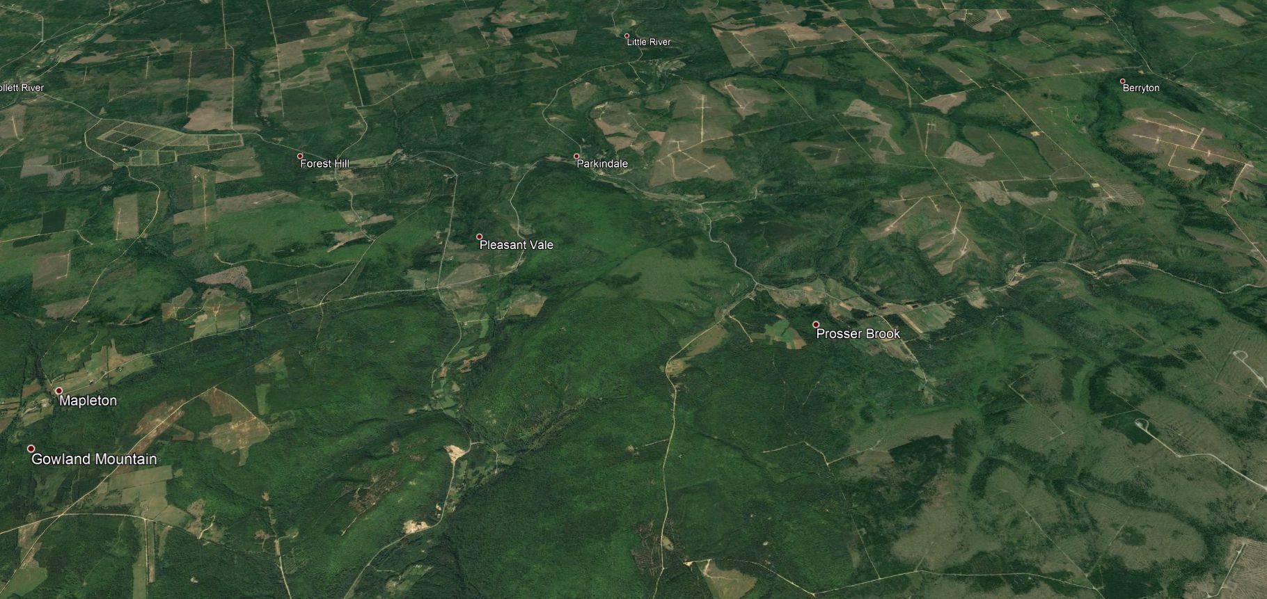 Rural Routes New Brunswick - Prosser Brook